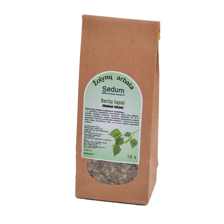 Beržų lapų arbata 50g. - UAB SEDUM